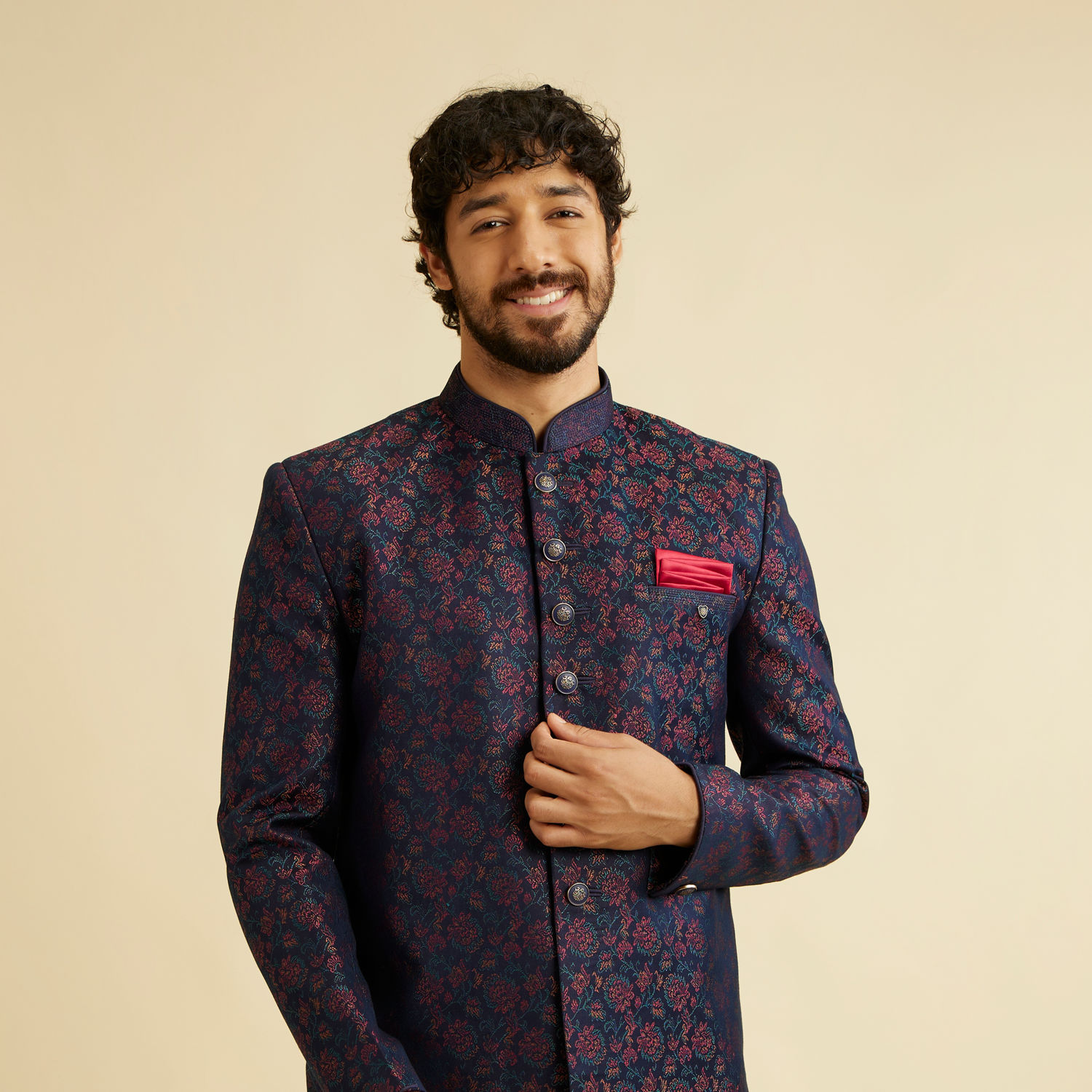 Buy Charismatic Blue Indo Western Online @Manyavar - Indo Western for Men