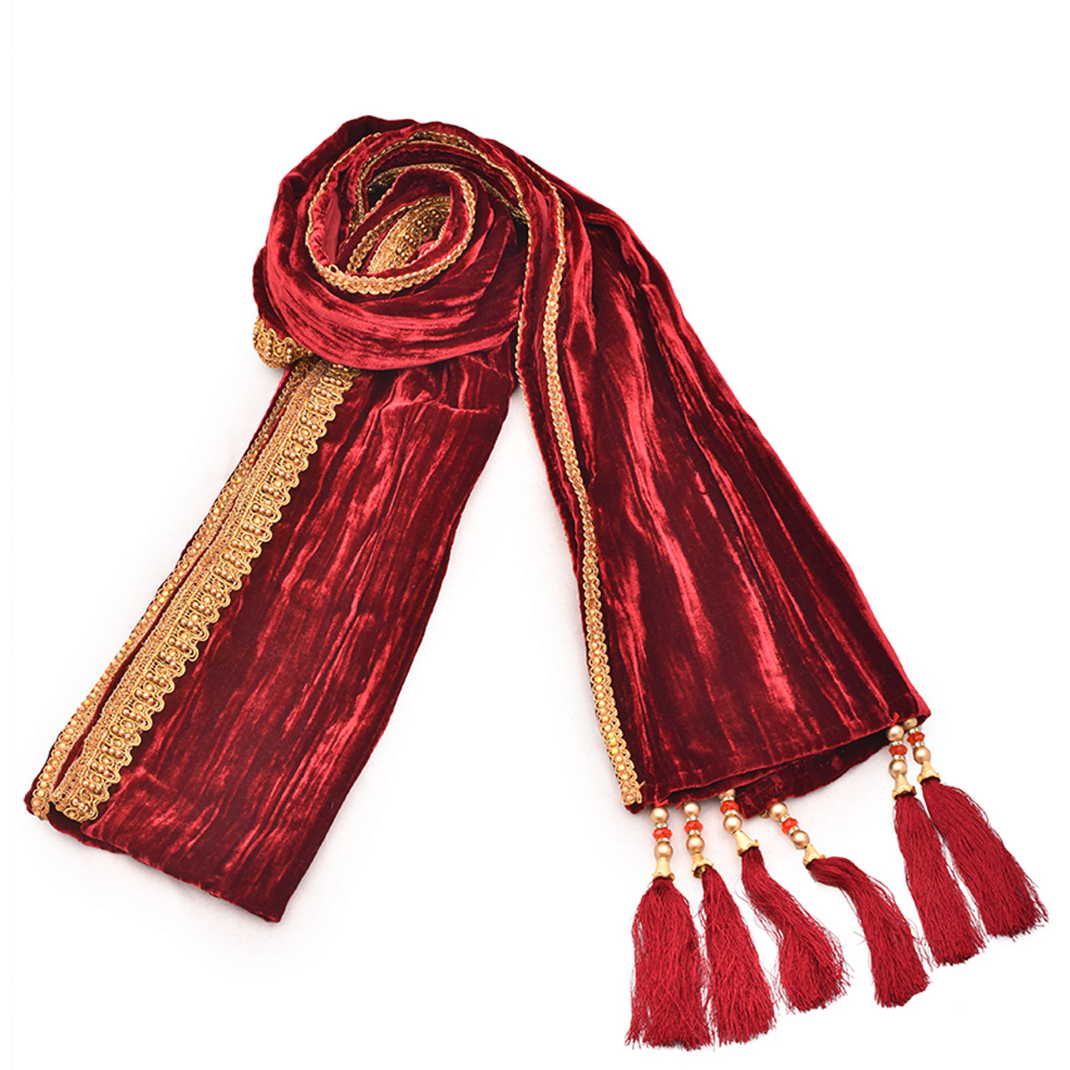 Dupatta for Men - Buy Stylish Maroon Dupatta Online @Manyavar
