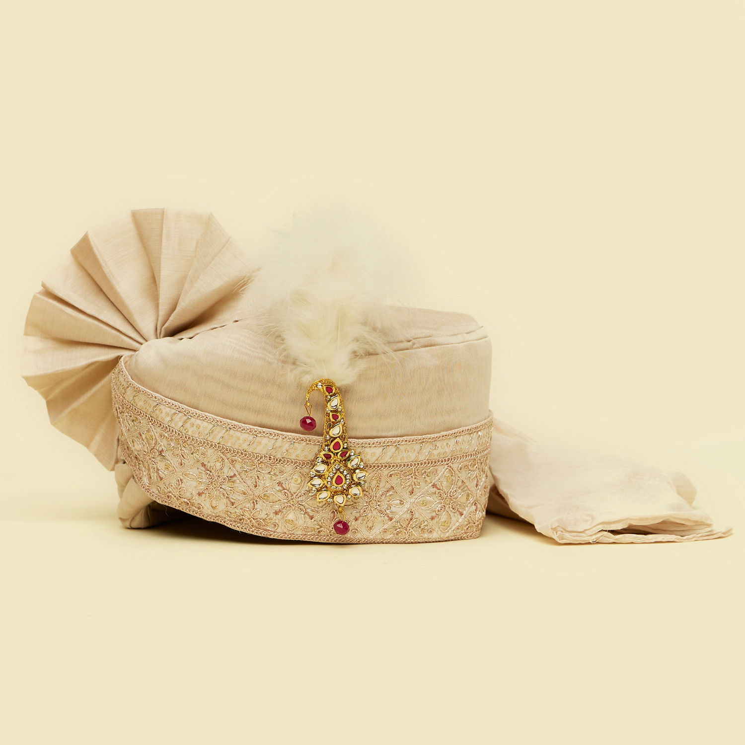 Buy Elegant Satin Safa for Men Online in the UK @Manyavar - Safa for Men