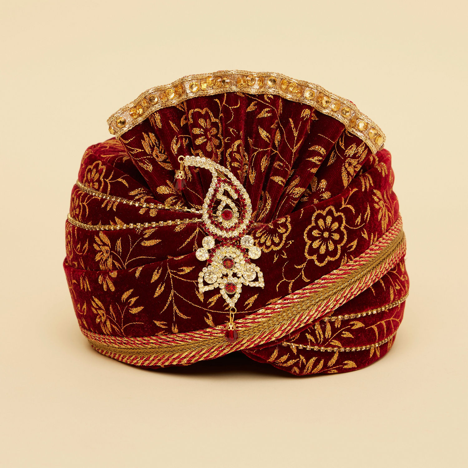 Safa for Men - Buy Imperial Maroon Safa Online @Manyavar