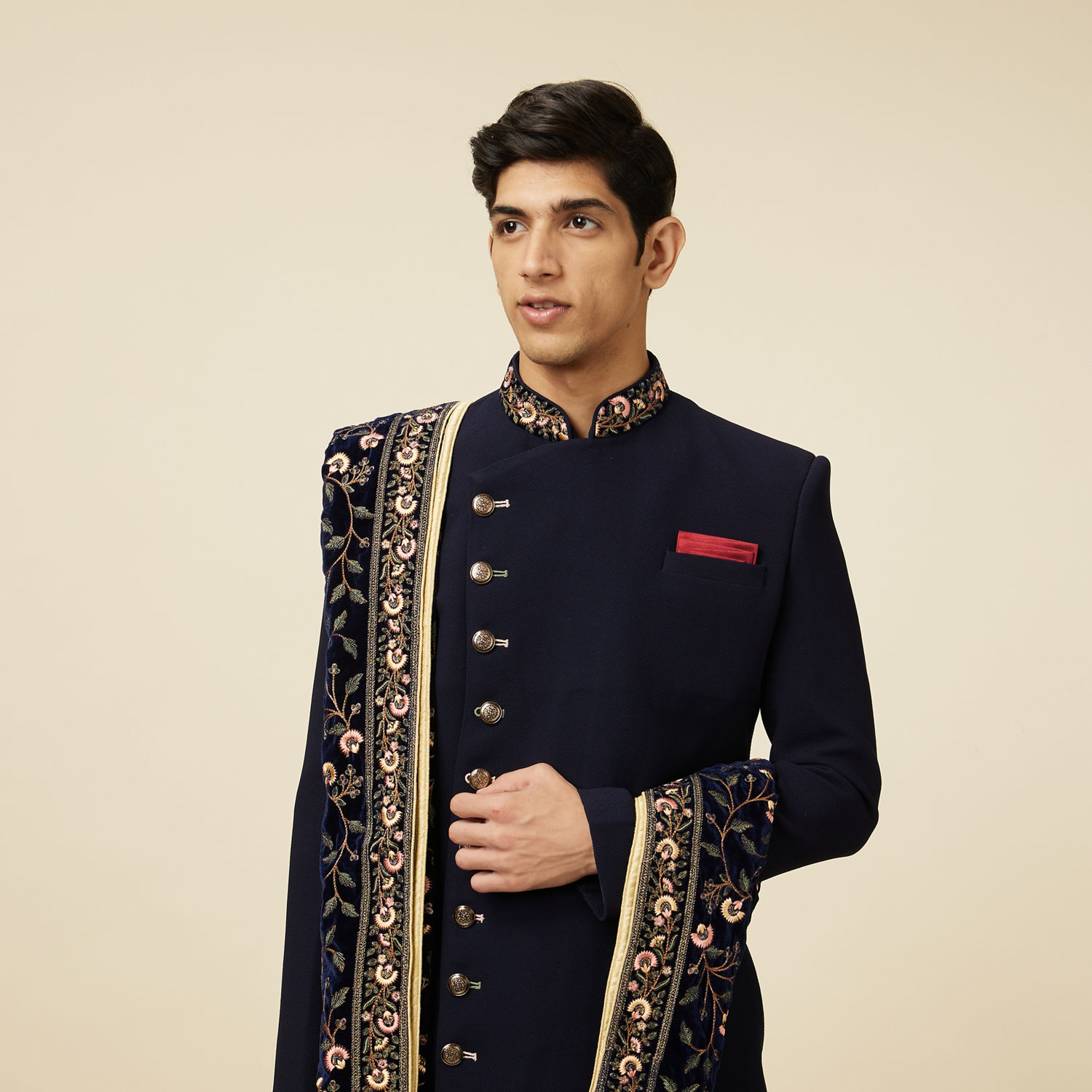 Indo Western for Men - Buy Brilliant Blue Indo Western Suit Online ...