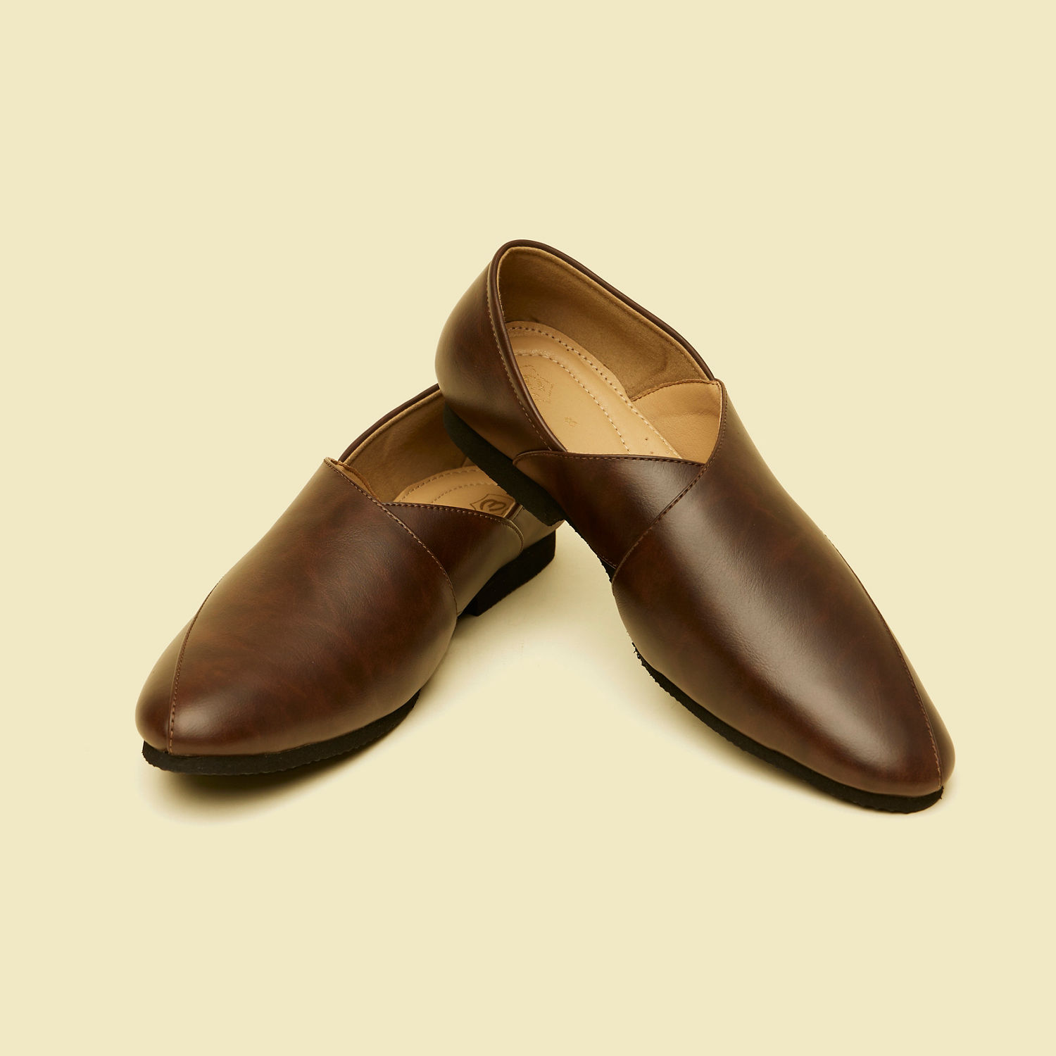 Buy Dark Brown Slip On Shoes with Cut Out Detail Online in UAE ...