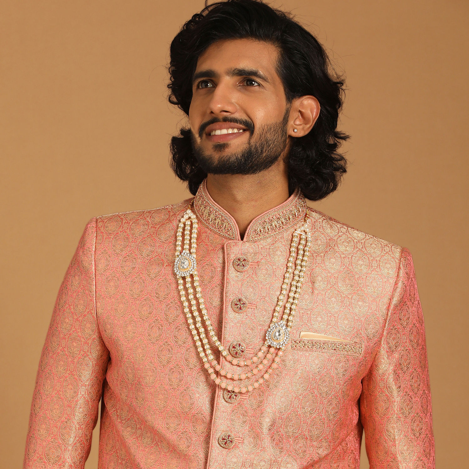 Sherwani for Men - Buy Elegant Rani Pink Sherwani Online @Manyavar