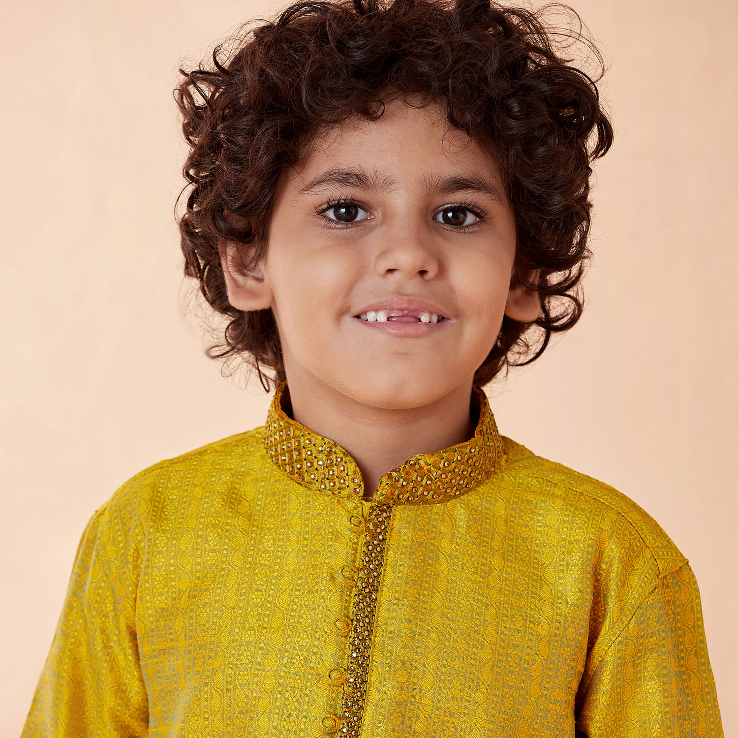 Kurta Pajama for Boys - Buy Boys Gold Yellow Kurta Set Online @Manyavar