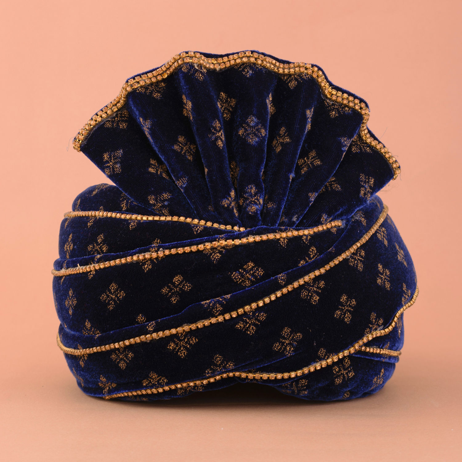 Buy Royal Blue Motif Safa Online in India @Manyavar - Safa for Men