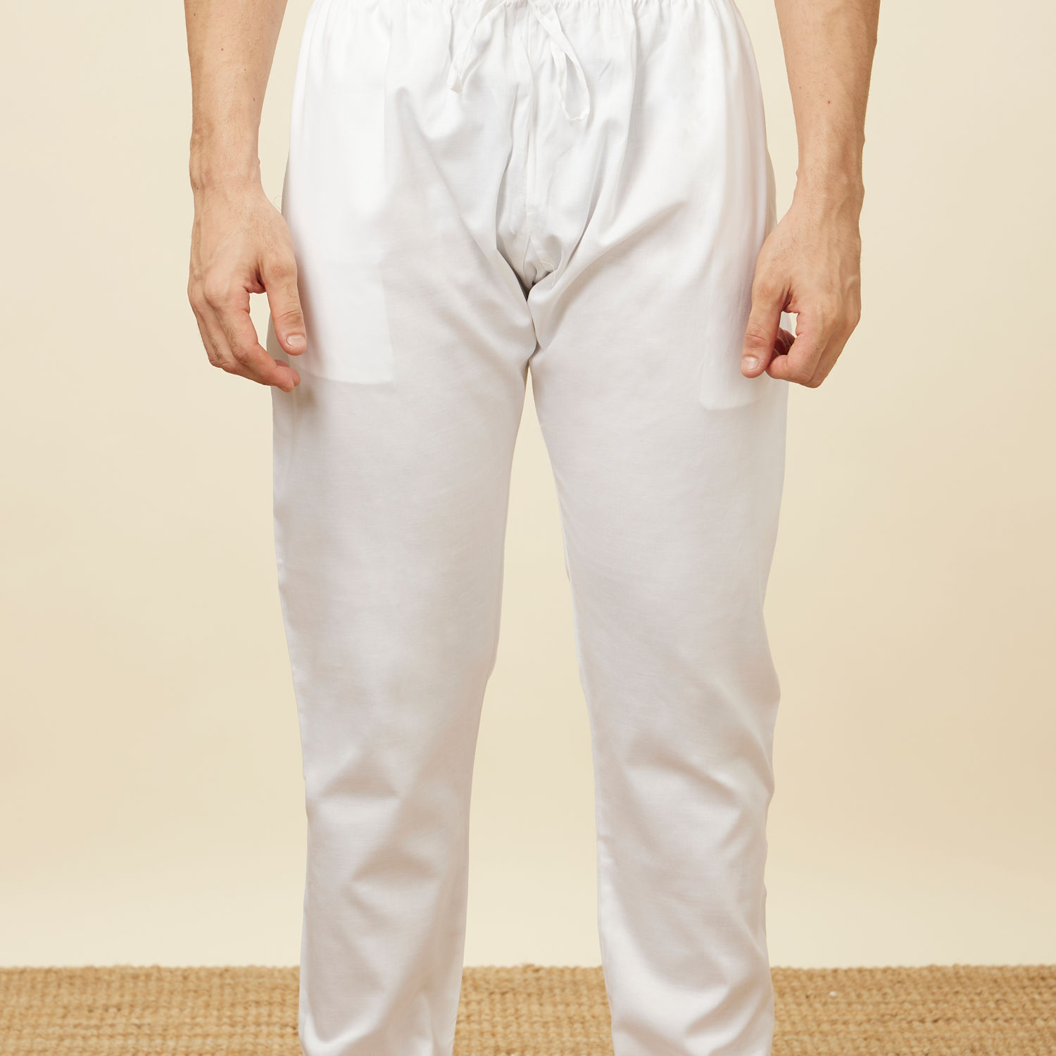 Lower for Men - Buy Cotton Pencil Fit Pant Online @Manyavar