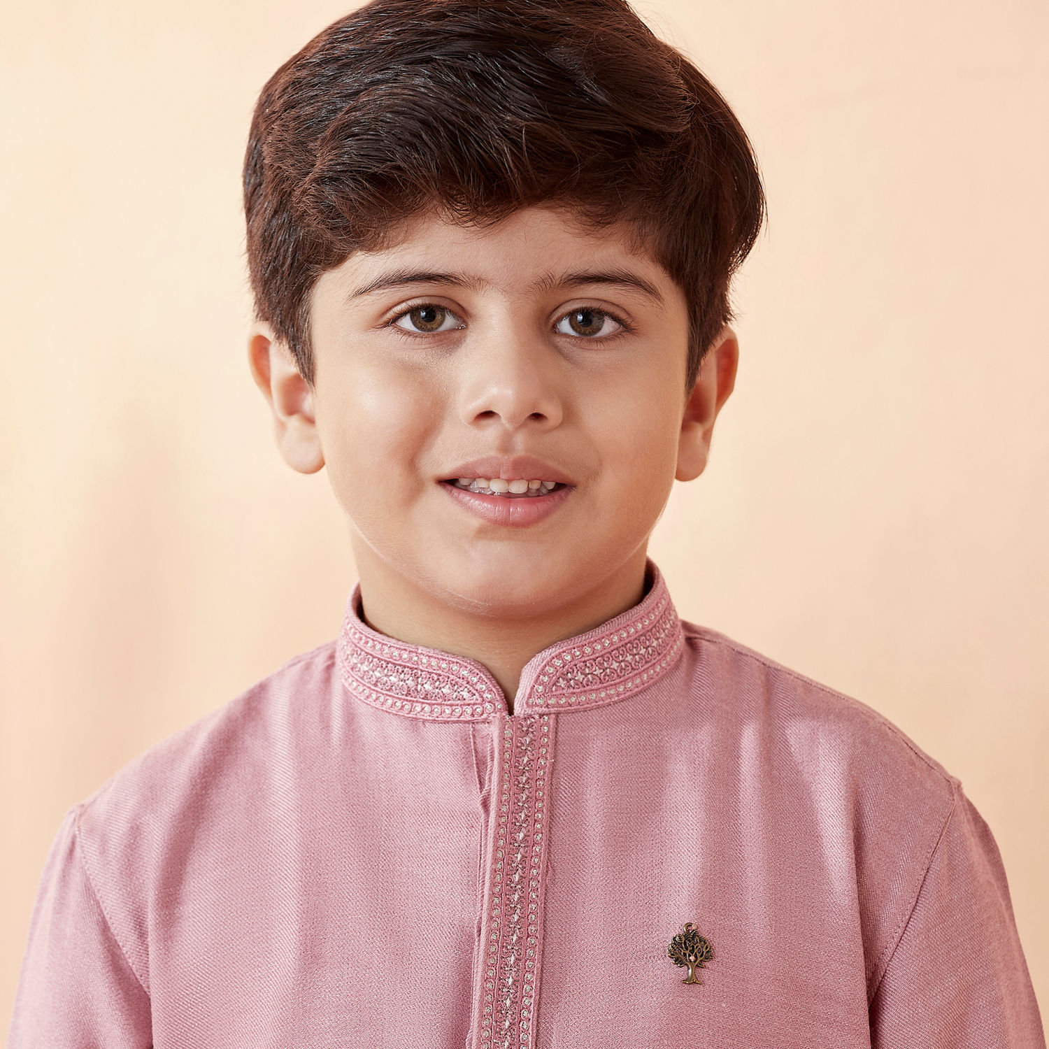 Kurta Pajama for Boys - Buy Boys Pink Solid Kurta Set Online @Manyavar