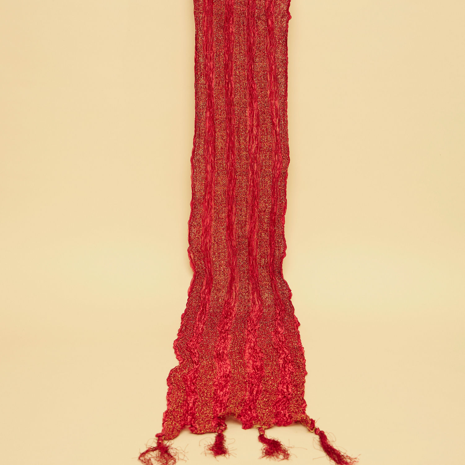 Buy Chilli Pepper Red Shimmery Thread Work Stole Online in UAE ...